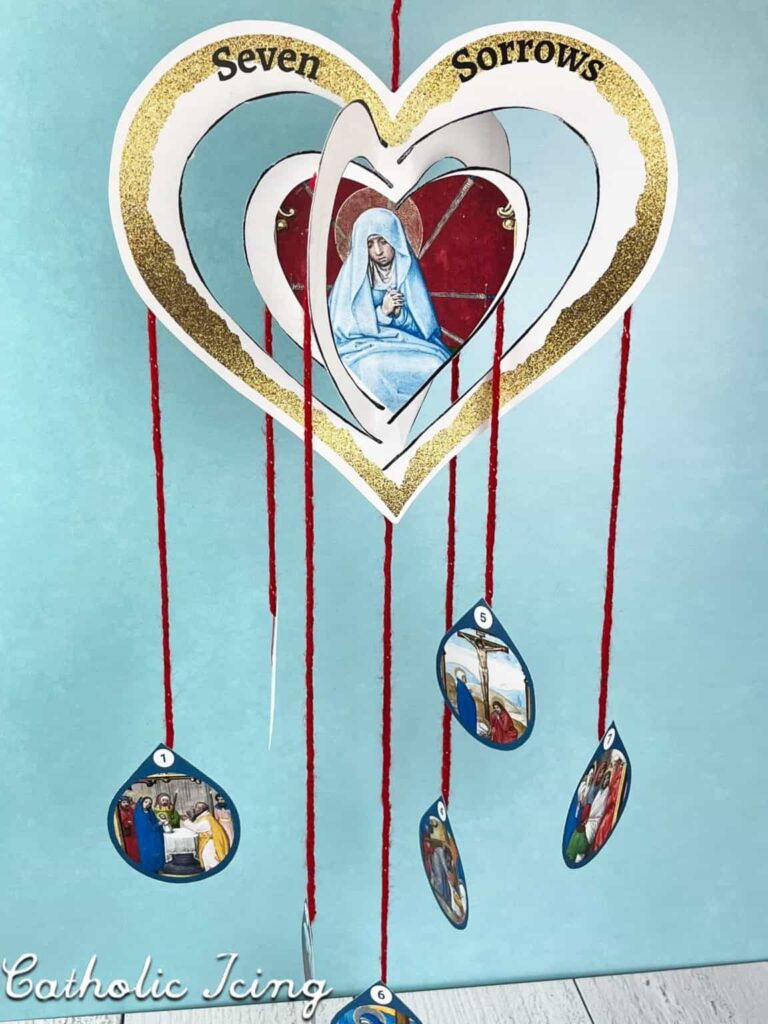 Seven Sorrows of Mary Activity and Craft Packet