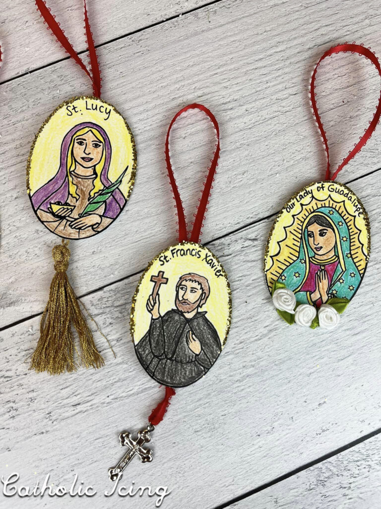 Catholic Saint Coloring and Craft Pages (25-page Packet to Use All Year)